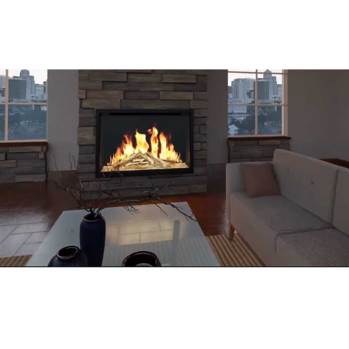 Traditional Showstopping Electric Fireplace in Palm Desert